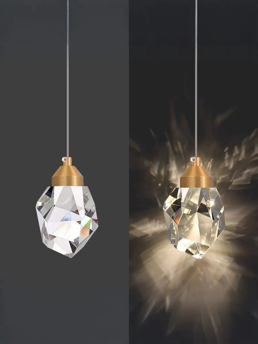 Подвесной светильник SEMASH Home Crystal, светодиодный, 5 Вт