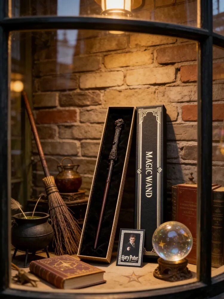 Волшебная палочка Гарри Поттера, светящаяся, из дерева, для коллекционирования