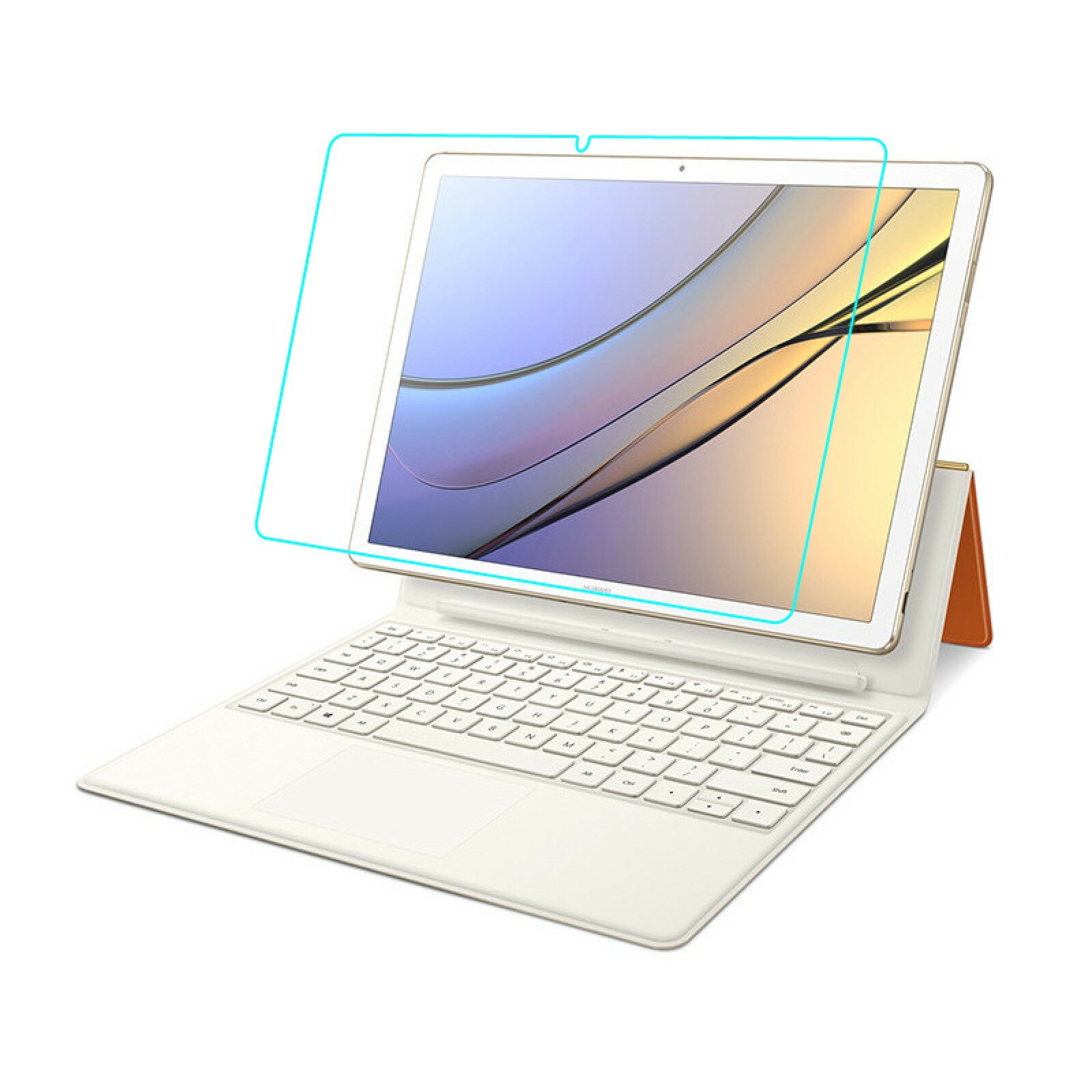 Защитное противоударное стекло MyPads для Huawei MateBook E (BL-W09 / W19) с олеофобным покрытием