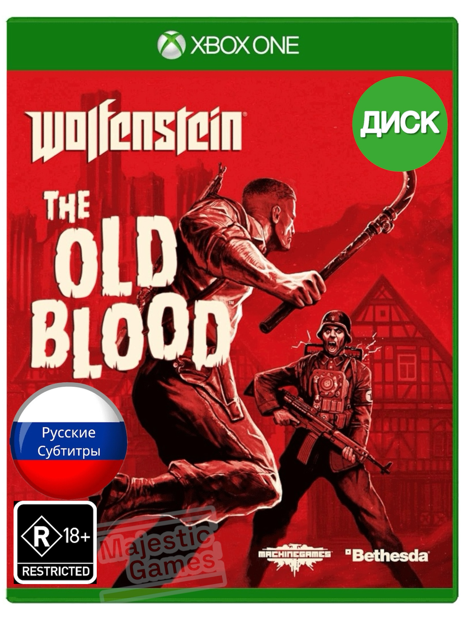 Игра Wolfenstein: The Old Blood (Диск, Xbox One, Xbox Series X, Русские субтитры)