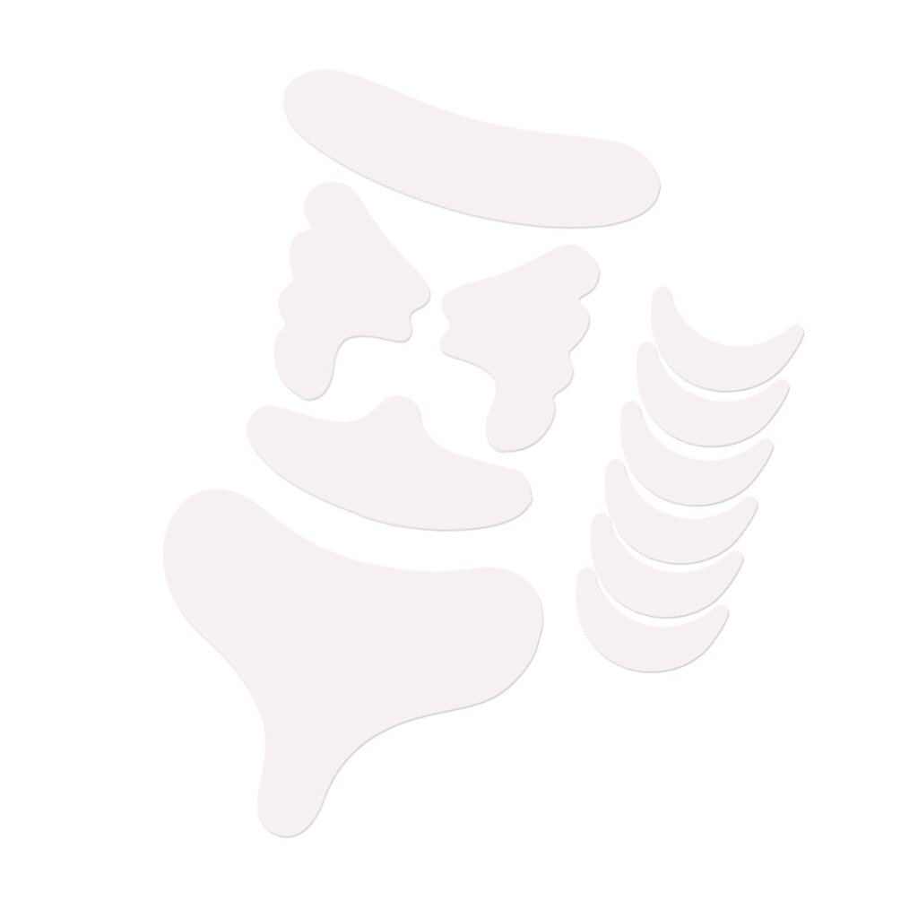 11 Прозрачных Наклеек от Морщин на Лбу, Многоразовые Средства По Уходу За Кожей Для Дневного и Ночного Использования