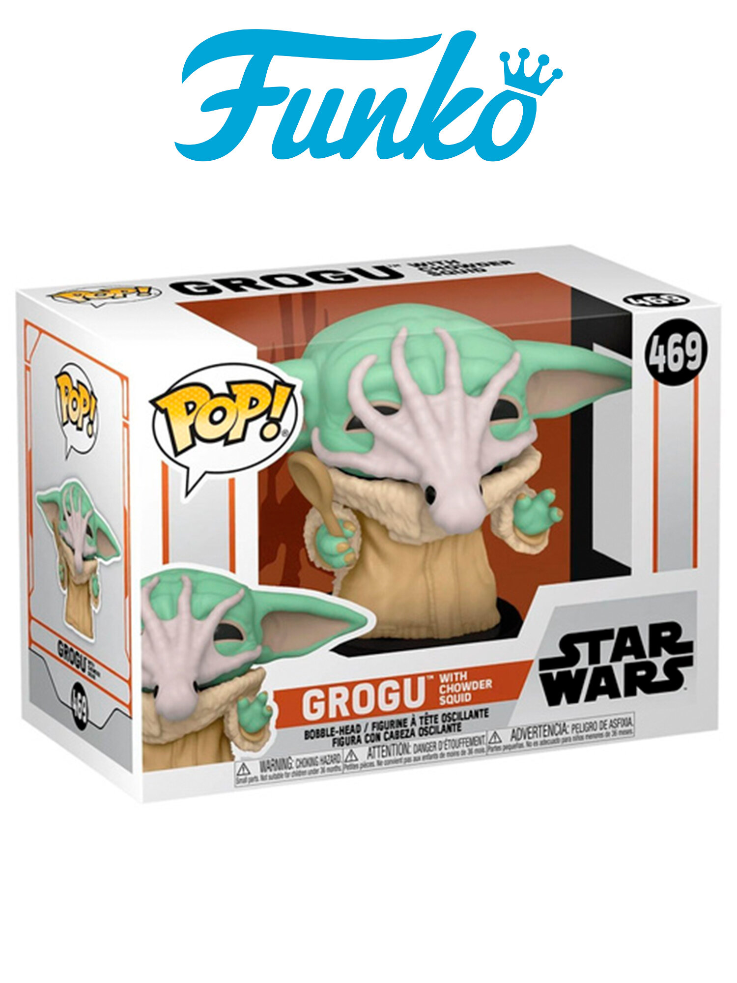 Фигурка Funko POP! Grogu with Chowder Squid (469) Star Wars