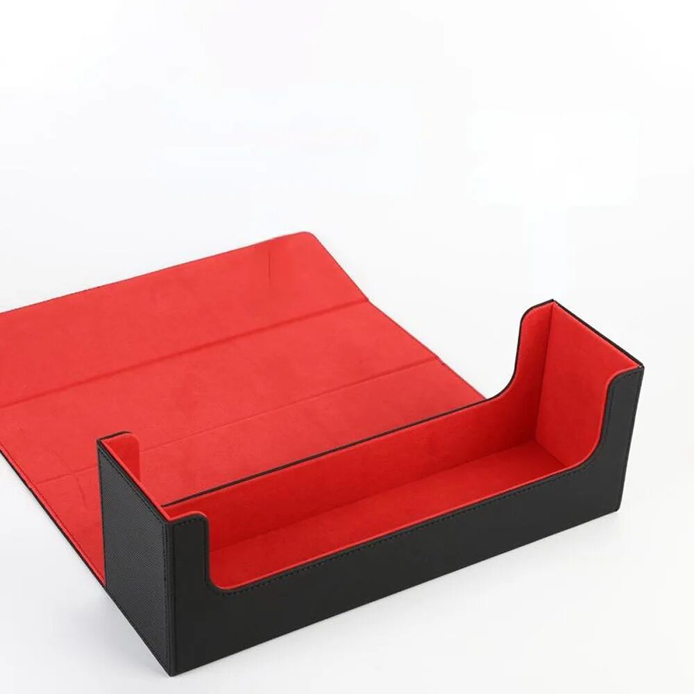 Большая карточная коробка для игр 400+ Красный, black and red