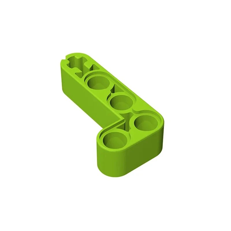 Зеленый L-образный блок 2x4, 10шт, Lime