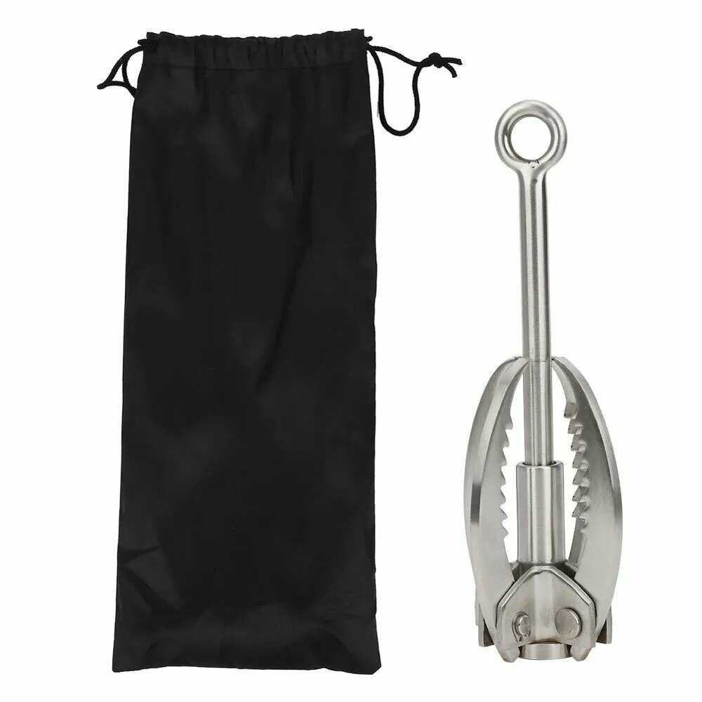 Крюк-кошка из нержавеющей стали с 4 лапами, складной скальный инструмент для выживания в походах и для извлечения веток деревьев