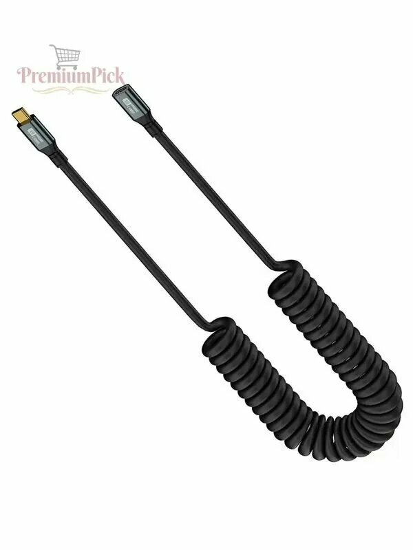 Удлинитель кабеля USB Type-C/USB Type-C, 1.8 м, черный