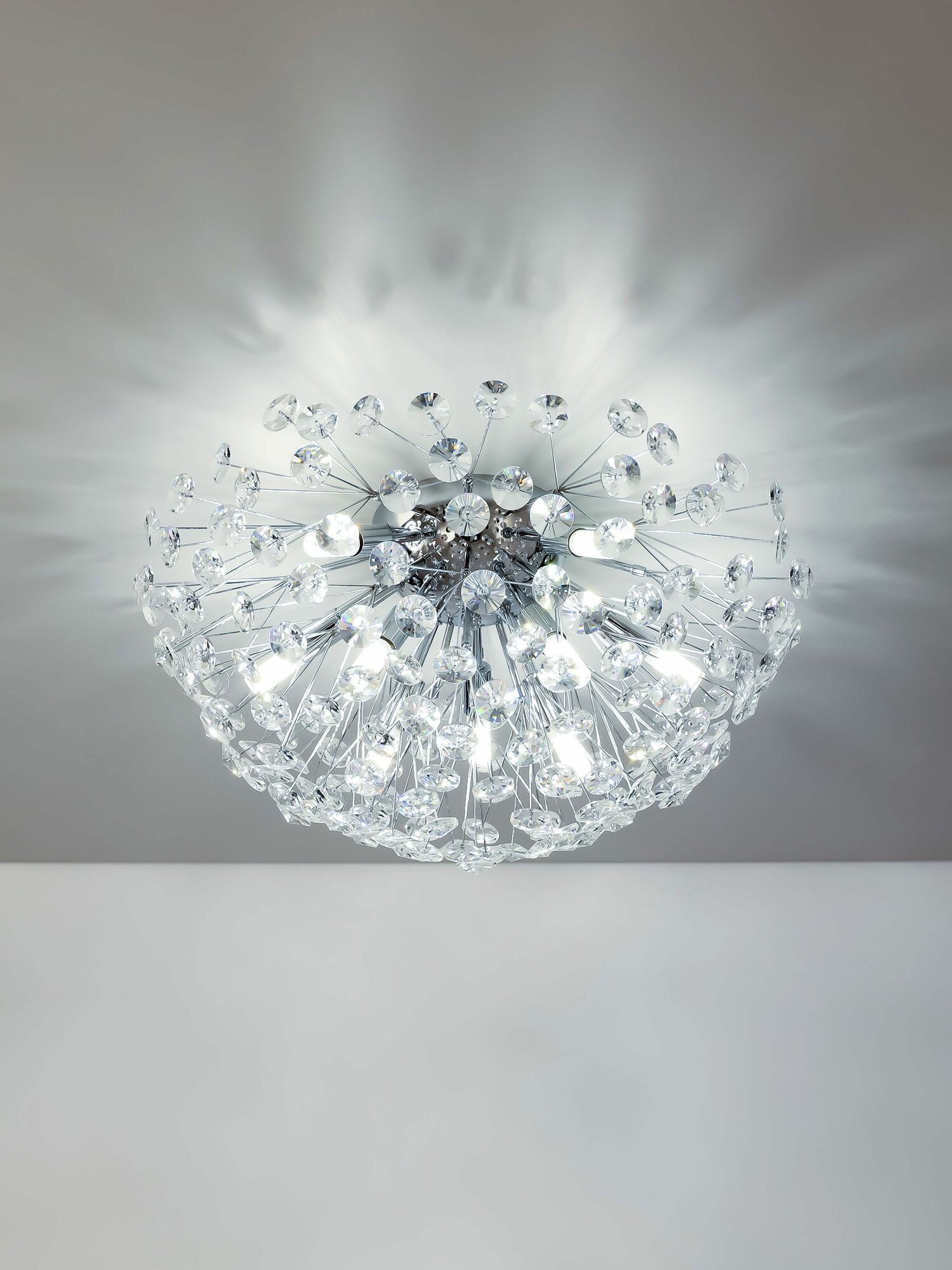 Потолочная хрустальная люстра 9 ламп G9 современная Eletto EL322C09.1 Betsy