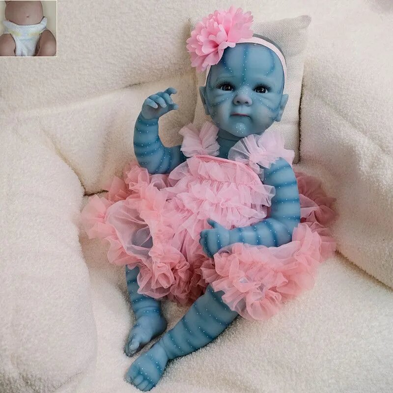 NPK 19-дюймовая кукла-аватар Reborn Baby Dolls для купания всего тела