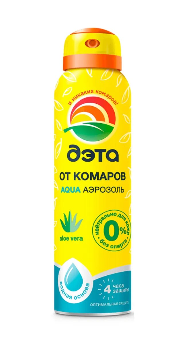ДЭТА-аква Аэрозоль от комаров, 150мл