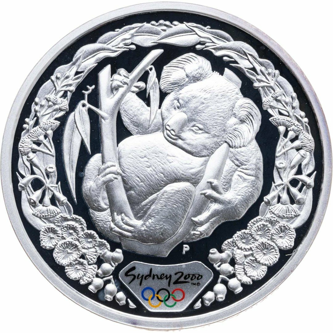 Австралия 5 долларов dollars 2000 "Олимпийские игры в Сиднее Коала", Серебро 999, в сохранности Proof