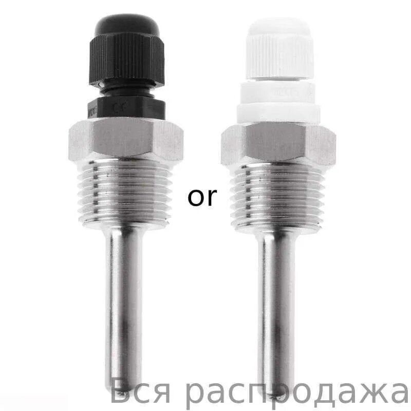 Защитная гильза из нержавеющей стали 304 1/2 "BSP G Резьба для датчика температуры 30-200 мм Трубка термопары Водонепроницаемая прочная