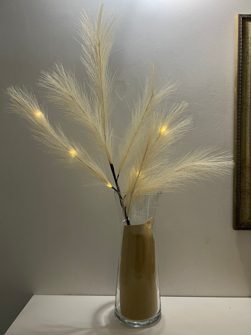 LED светильник, декоративная ветка, светлячки на ветке