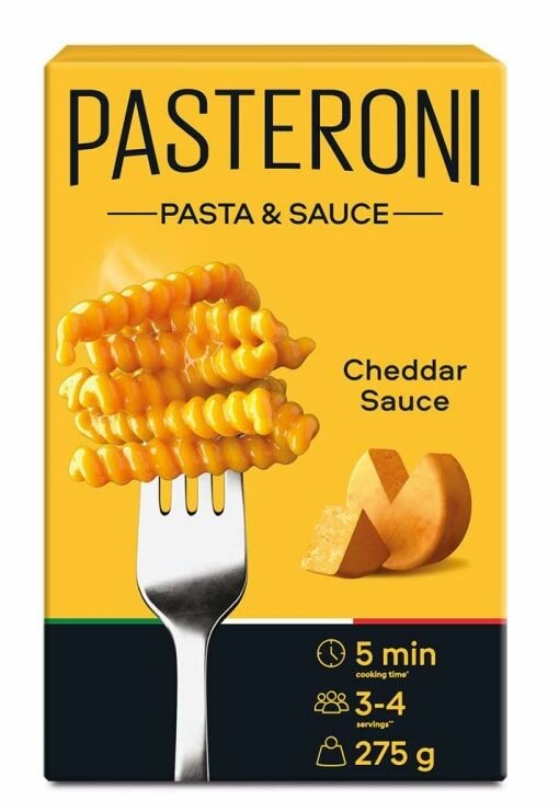 Макаронные изделия PASTERONI Pasta & Sauce Джирандоле №124 с соусом чеддар /картон/ 275г
