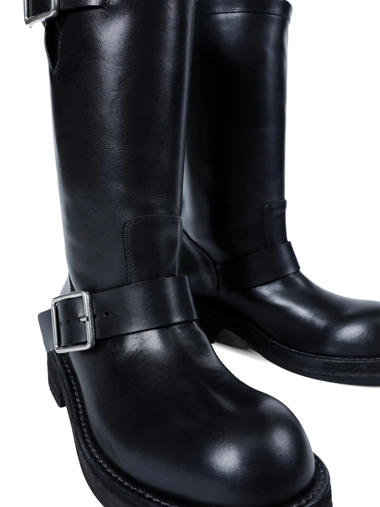 Ботинки Ann Demeulemeester Sarith Engineer buckle biker boots, размер 39, черный — фото 1