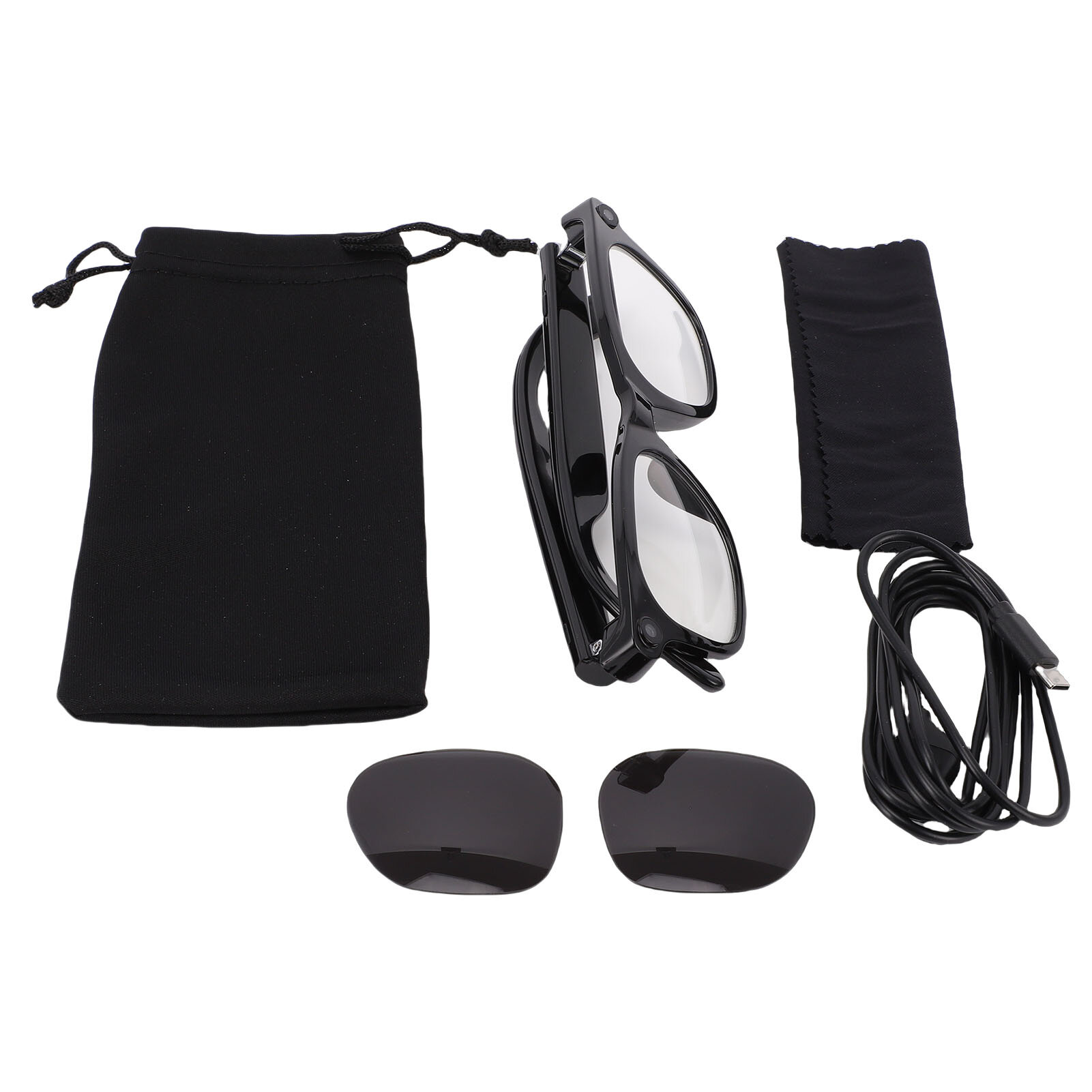 Умные Очки AI с Камерой 8MP HD 1080P Для Записи видео Bluetooth Assistant Музыкальный Вызов