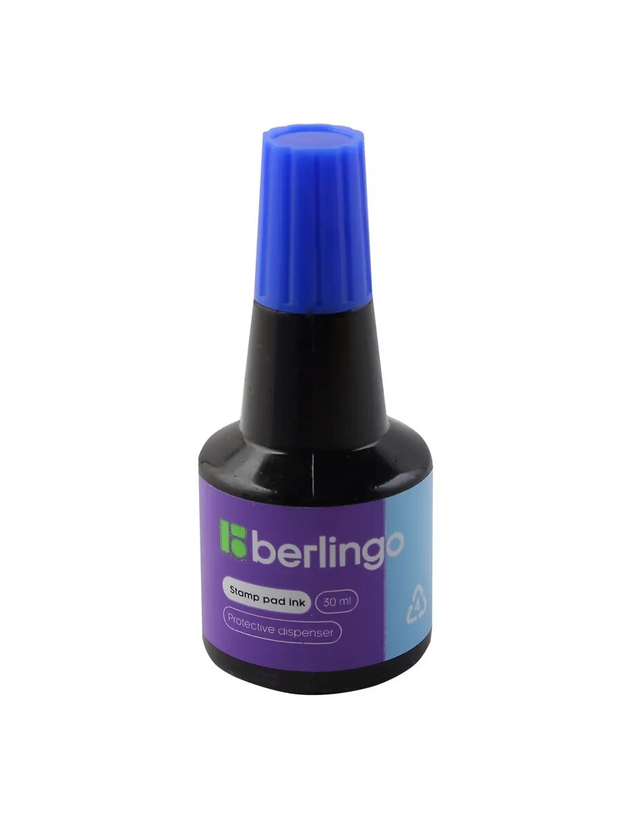 Штемпельная краска 30 мл синяя водная