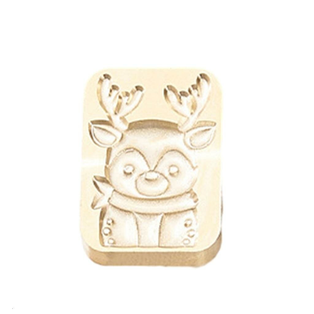 Бронзовый штамп для восковой печати «Олень», H