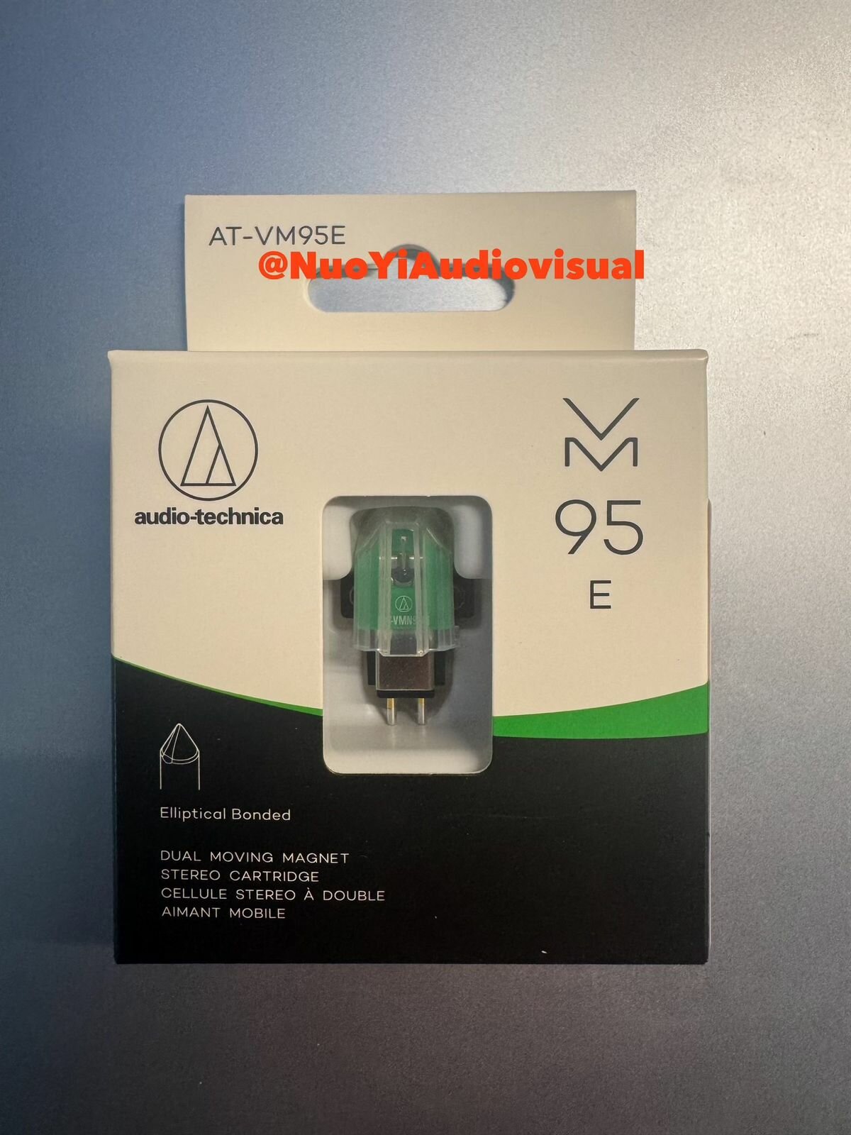 Головка звукоснимателя AT-VM95E, MM-картридж с эллиптической иглой для виниловых проигрывателей