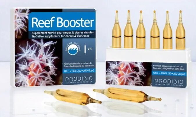 Удобрение для аквариумных растений Prodibio Reef Booster для кораллов и живых камней 6 шт.