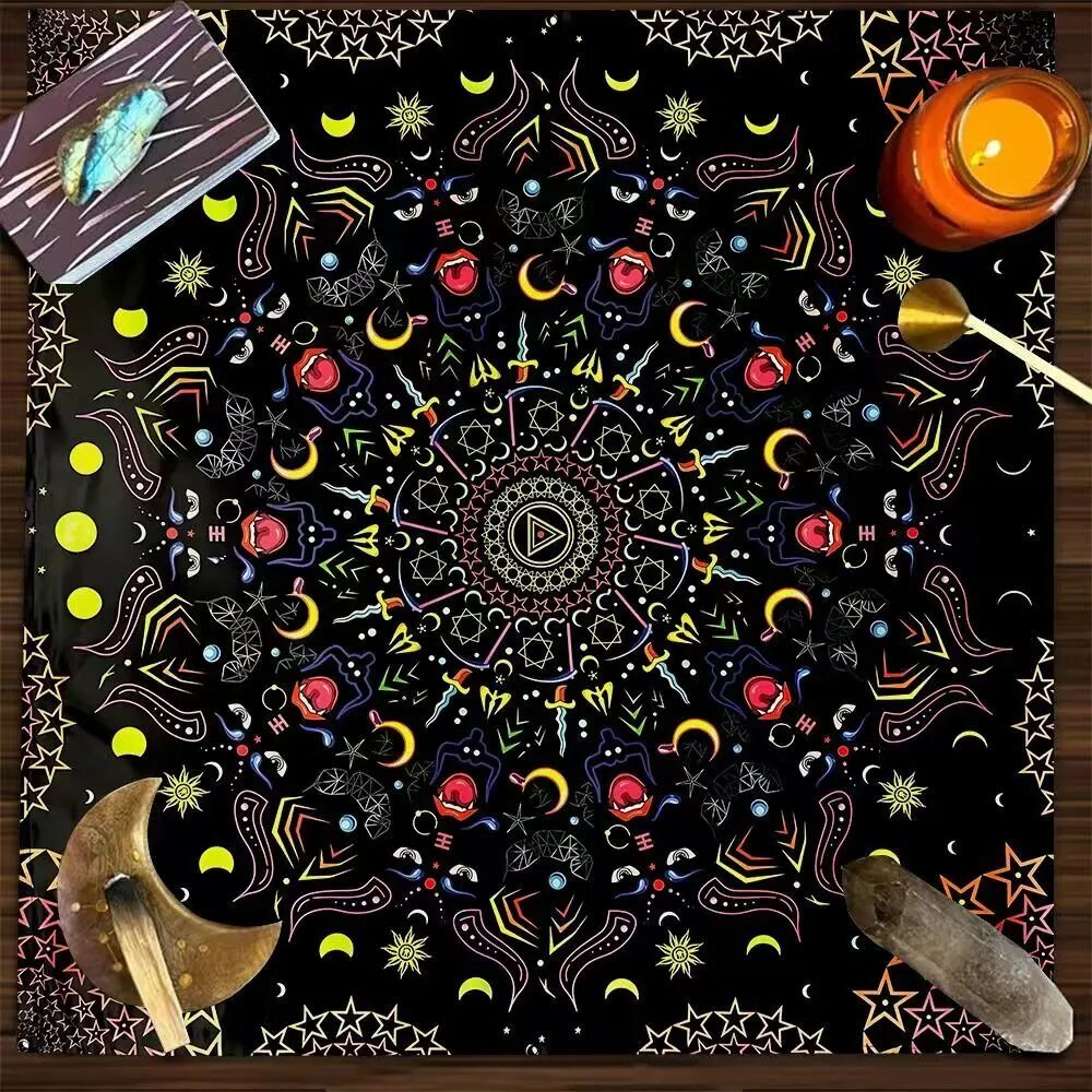 Скатерть для гадания таро 90X90CM черный алтарь астрология гадание ткань
