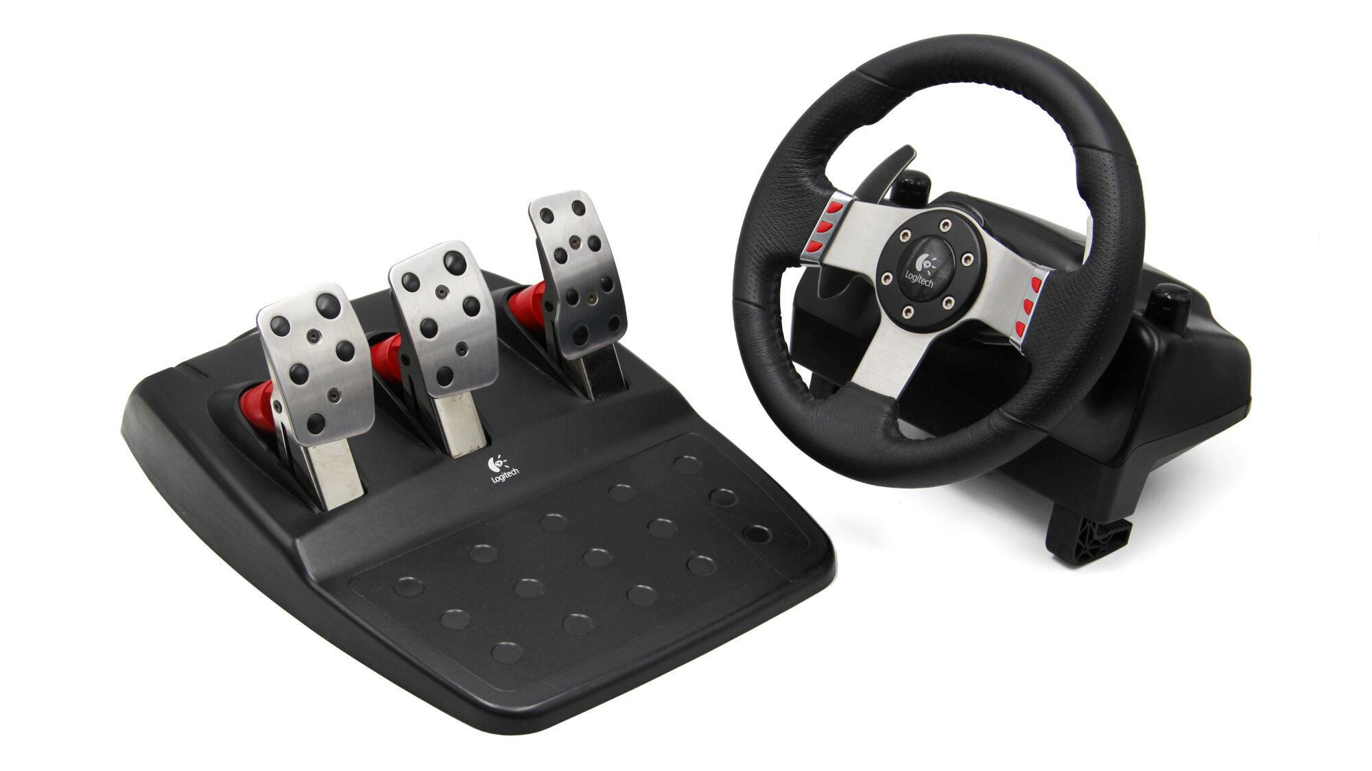 Проводной игровой руль Logitech G27 + педали (в черном цвете)