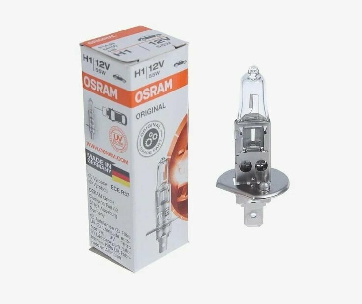 Лампа автомобильная OSRAM H1 12v 55w (P14.5s) 12V 64150 ORIGINAL LINE 12V