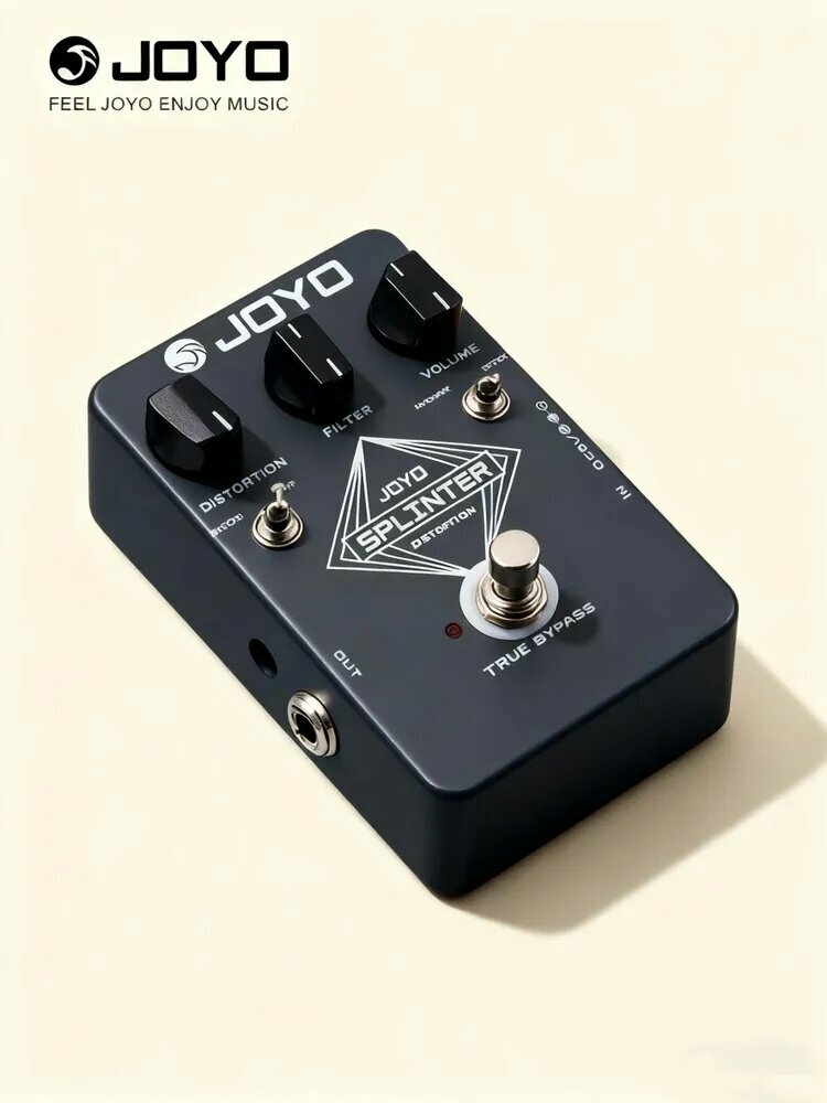 JOYO JF-21 SPLINTER педаль дисторшна с эффектом фазза и True Bypass для электрогитары (классический звук, регулировка тона)
