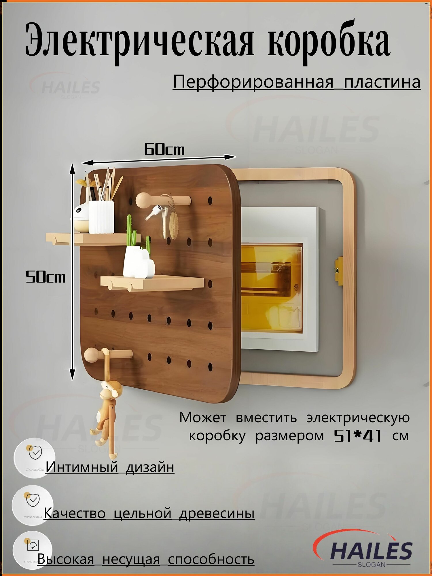 Крышка электросчетчика(Можно хранить), внутренняя электрическая панель, распределительная коробка для ресторана, 60*50см