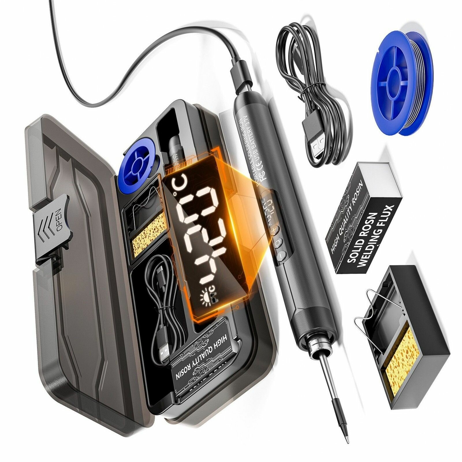 USB-контроллер с регулируемой температурой 260-420 предназначен для работы
