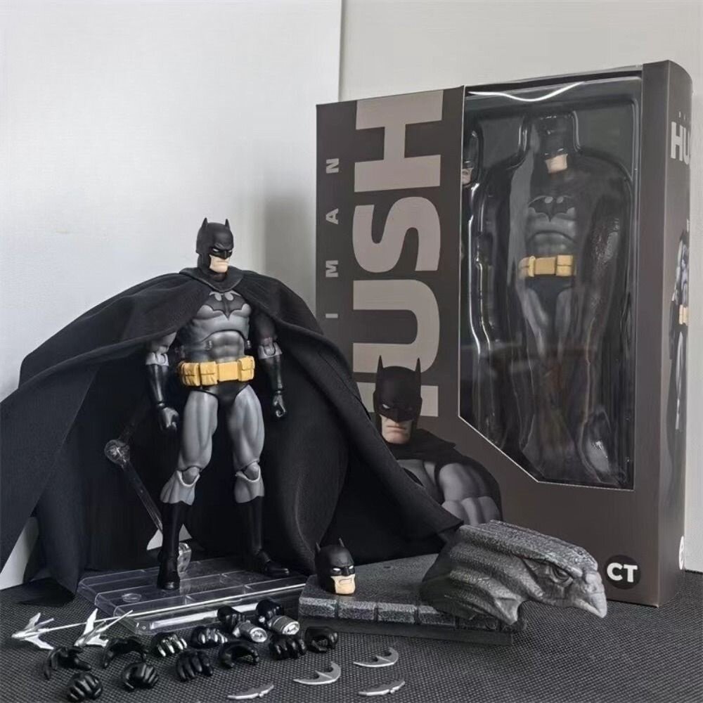 CT Toys MAFEX No.126 Batman HUSH Black Ver: Коллекционная Фигурка DC Comics (Темный Рыцарь, Лига Справедливости)