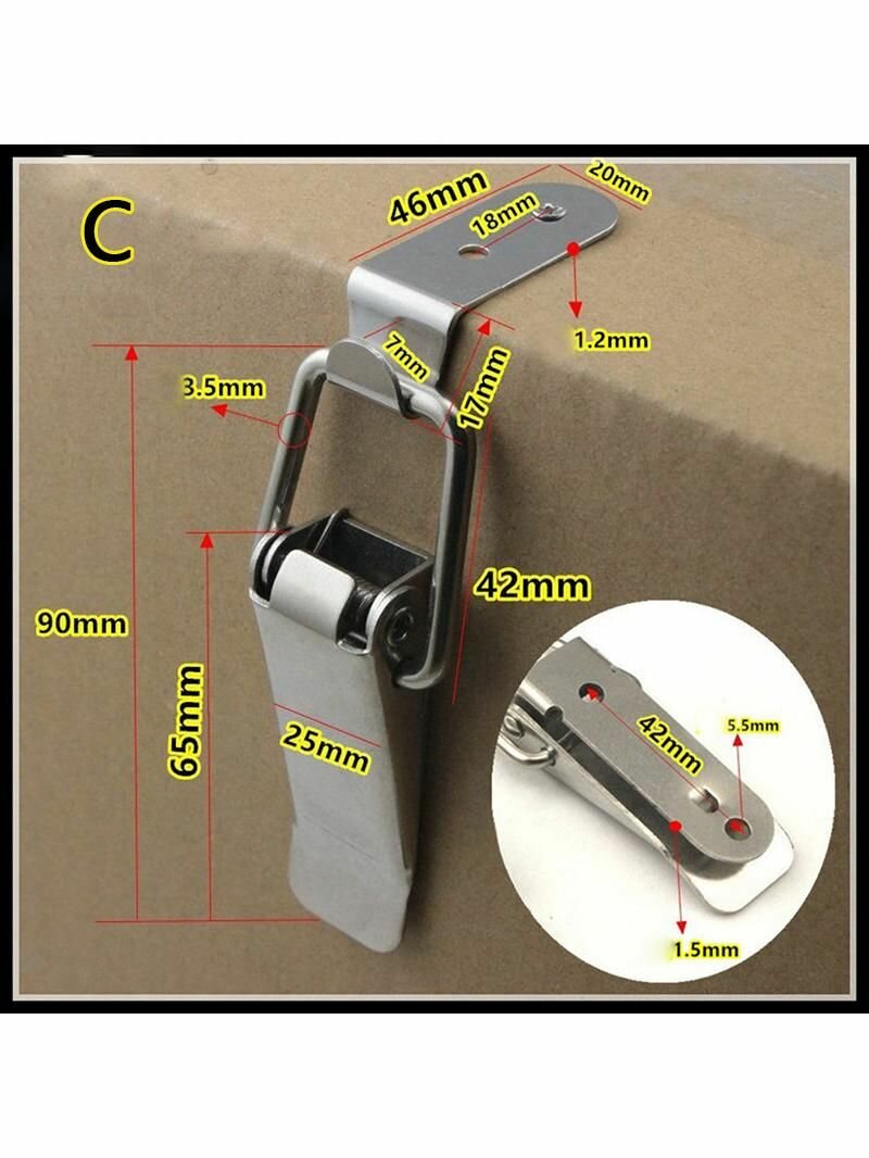 Крюк 90 градусов защелка