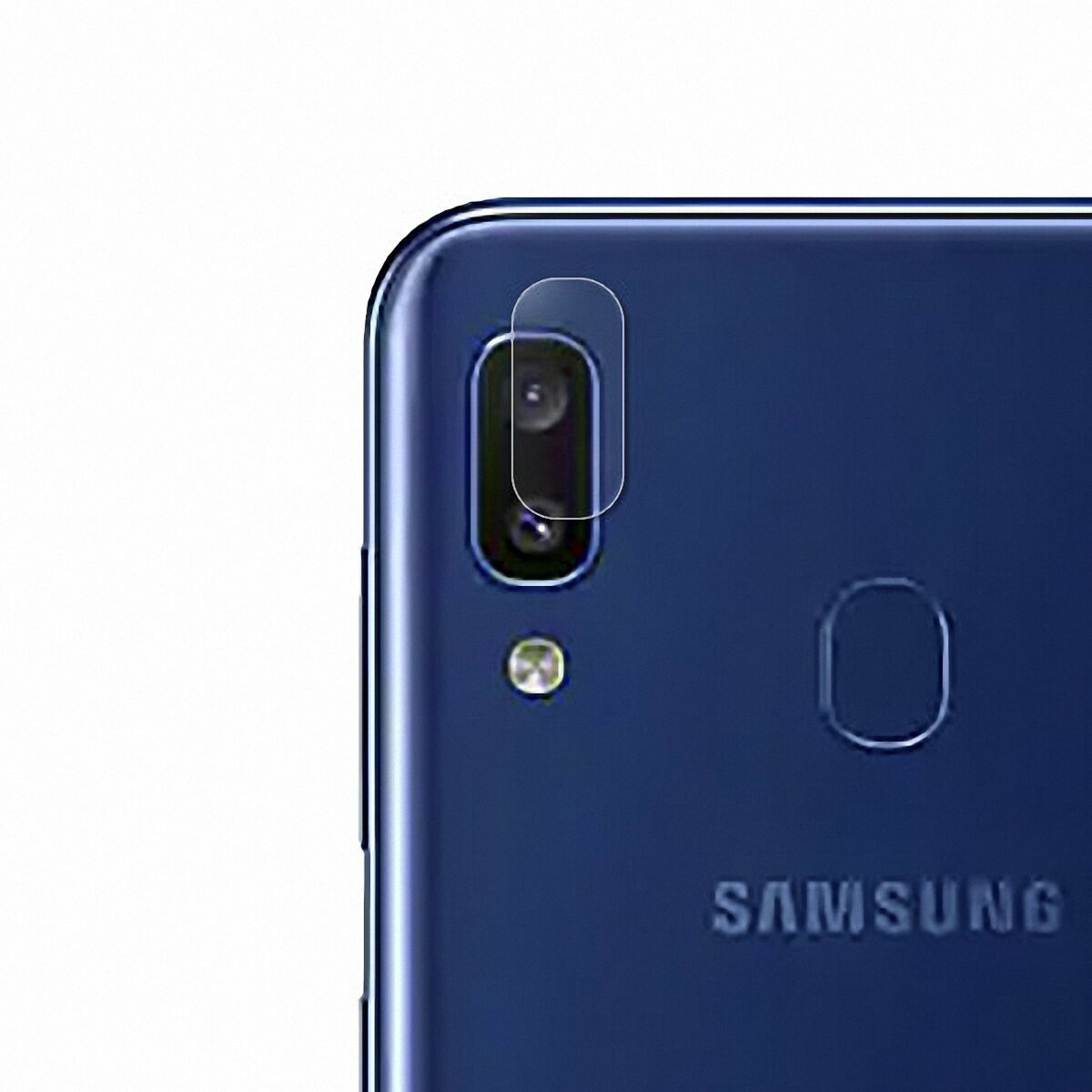 Защитное стекло на камеру Samsung Galaxy A20 A205 прозрачное, глянцевое, тонкое