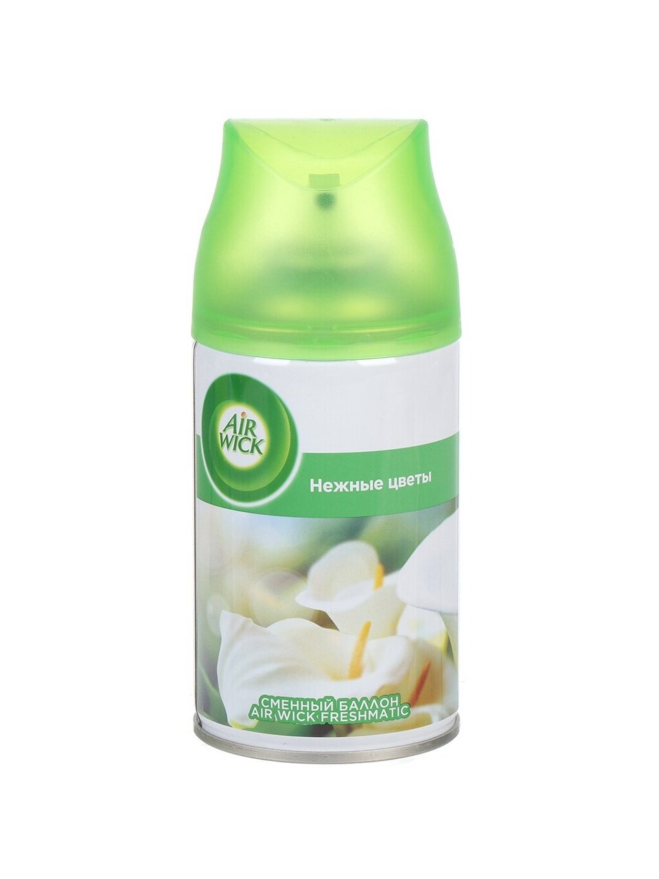 Сменный баллон Air Wick Нежные цветы 250 мл, освежитель воздуха сухого распыления для Freshmatic, артикул 3219089