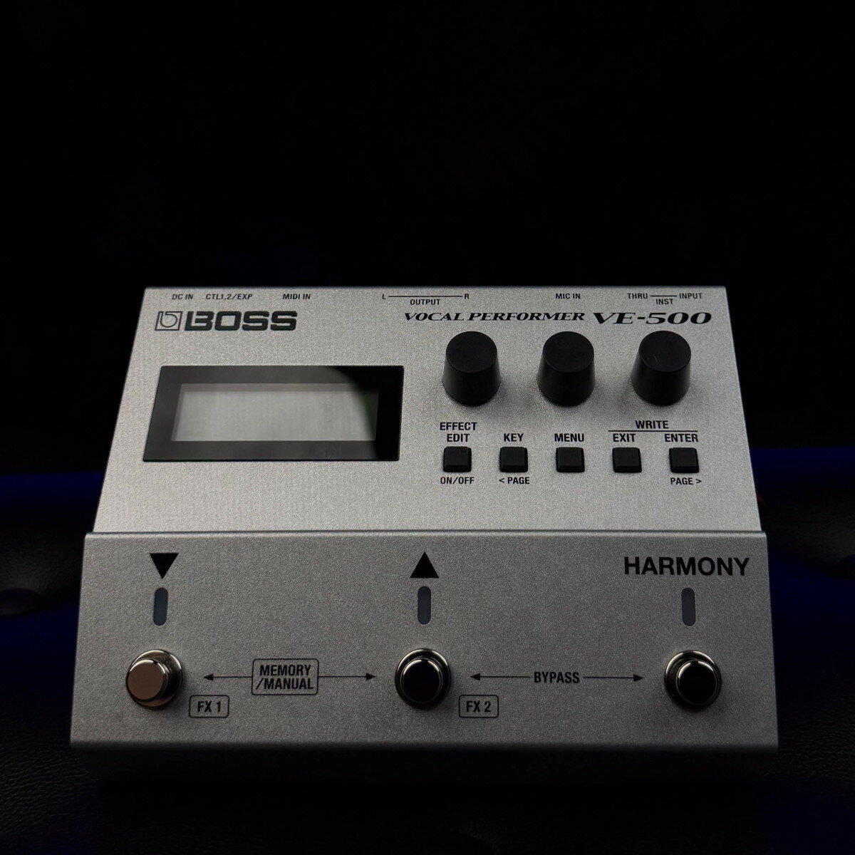 Вокальный процессор Boss VE-500, компактный, профессиональная обработка голоса