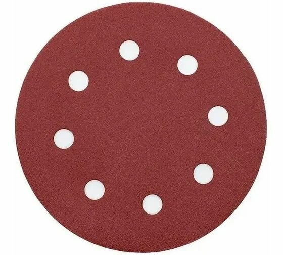 Шлифовальный круг Vitatools 180 мм для жирафа, Р40, 1 штука, 8 отв.