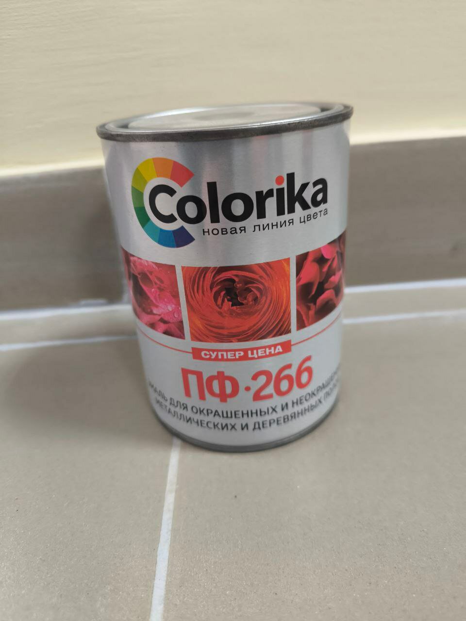 Эмаль ПФ-266 для пола износостойкая "Colorika"золотистая 2,7кг