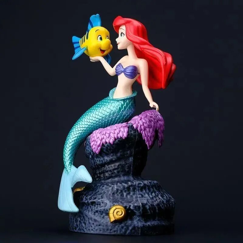 Русалочка Ариэль и Флаундер, коллекционная фигурка в коробке (20cm) из ПВХ