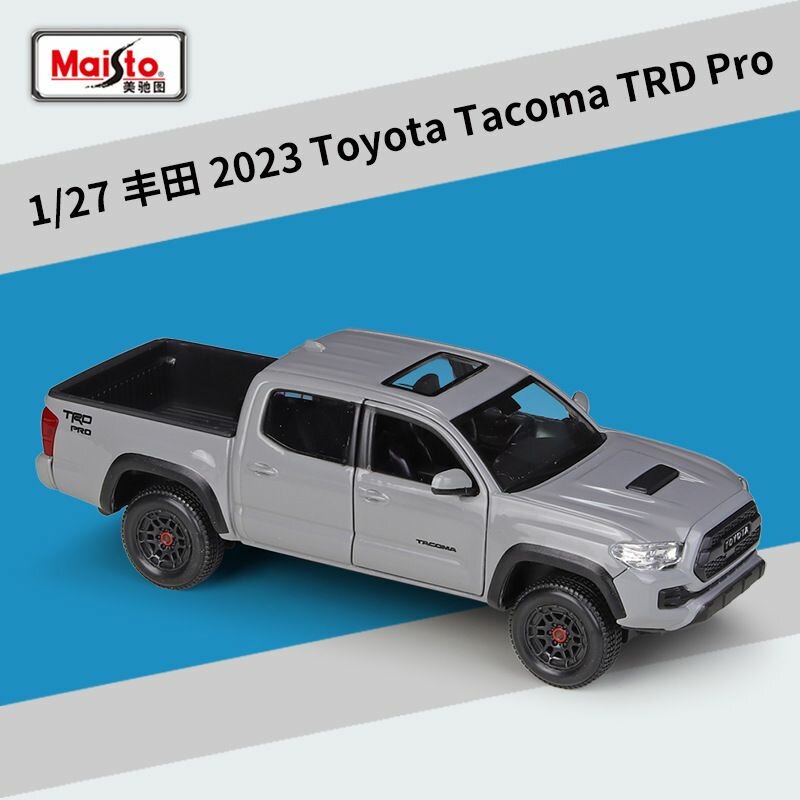 Maisto 1:27 Toyota 2023 Tacoma TRD Pro Pickup Alloy Car Model Легковые винтажные автомобили на день рождения коллекция игрушечных моделей