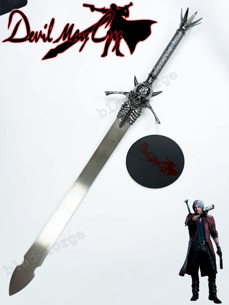 Игрушечный меч Devil May Cry Rebellion 130 см Металлический реквизит для косплея