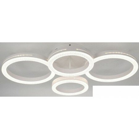 Люстра средней высоты Rivoli Juniper 6187-702 Б0068478, плафон белый (акрил/пластик), каркас золотистый