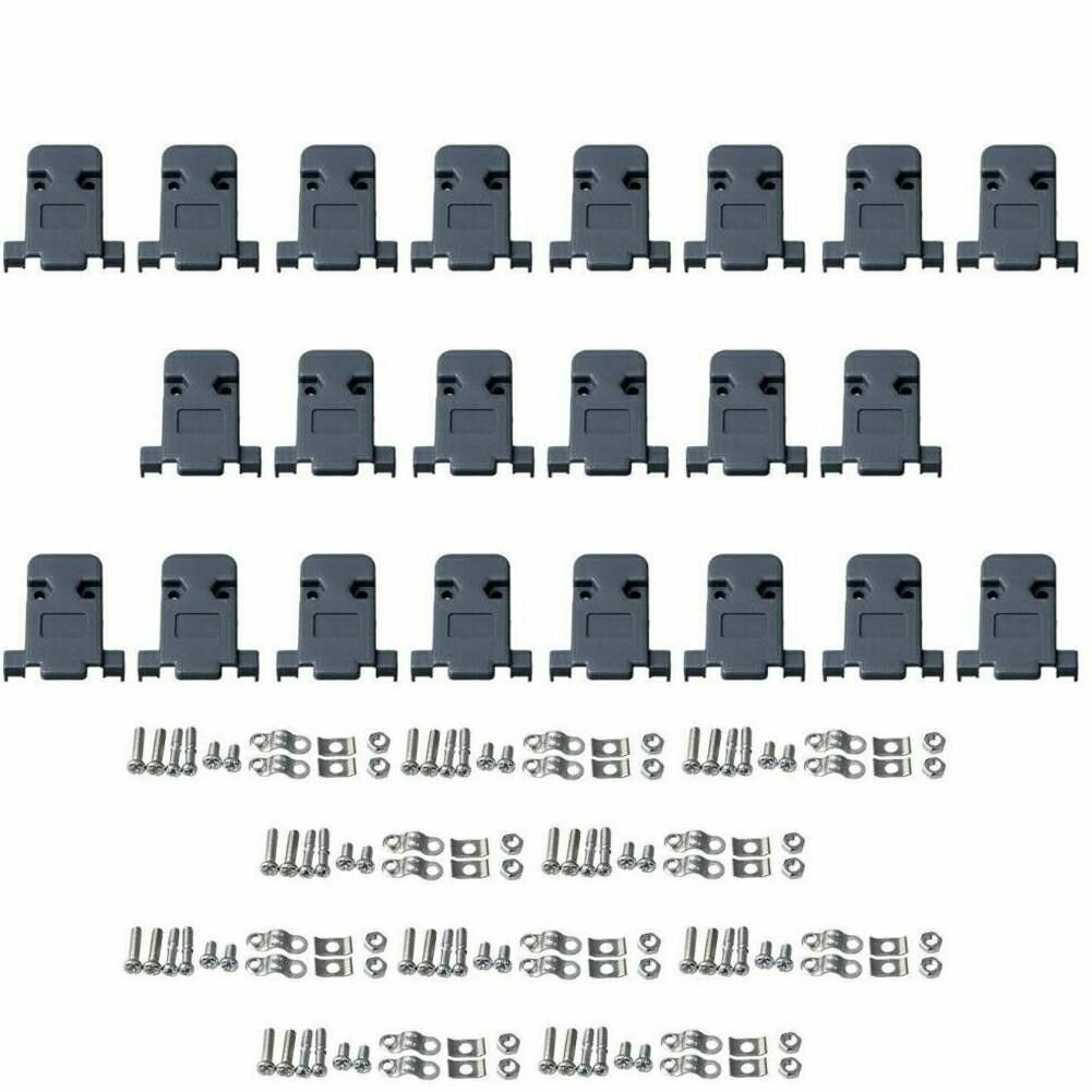 10шт серый DB9-контактный разъем D-Sub plug сварочный разъем последовательный корпус