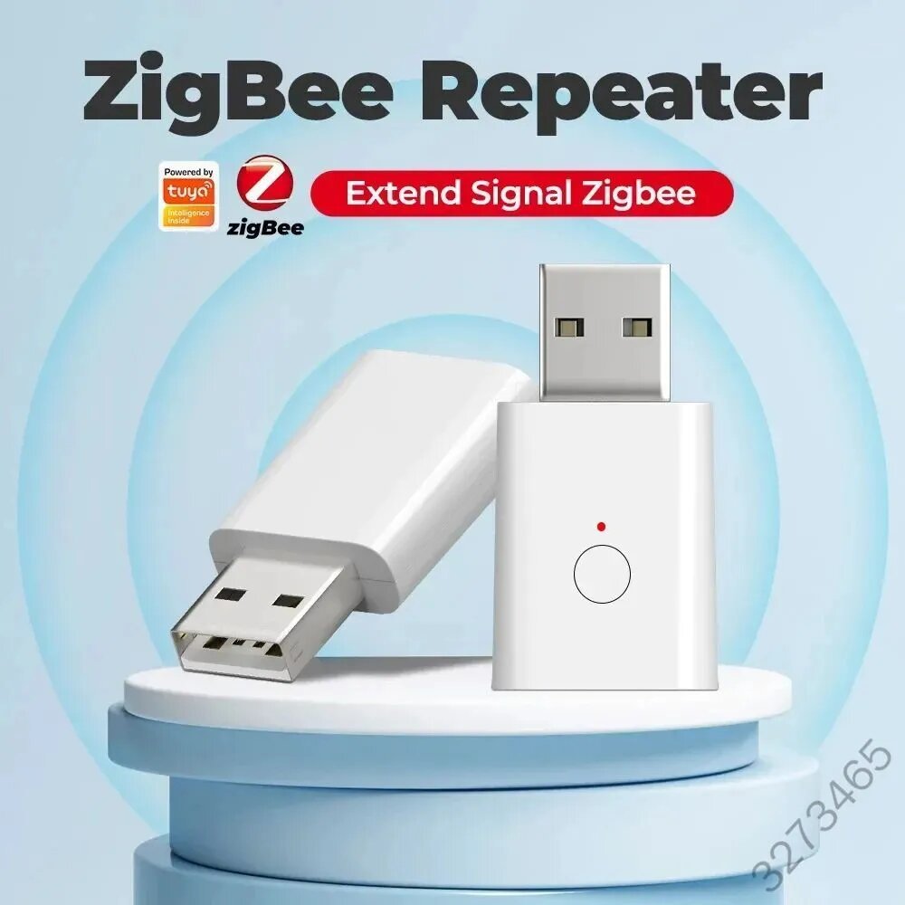 Tuya ZigBee ретранслятор сигнала USB Усилитель сигнала расширитель для приложения Smart Life Работает с устройством Home Assistant Z2M Smart Home — фото 1
