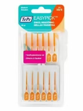 Межзубные ершики TePe EasyPick XS/S 36 шт. оранжевые (из Финляндии)