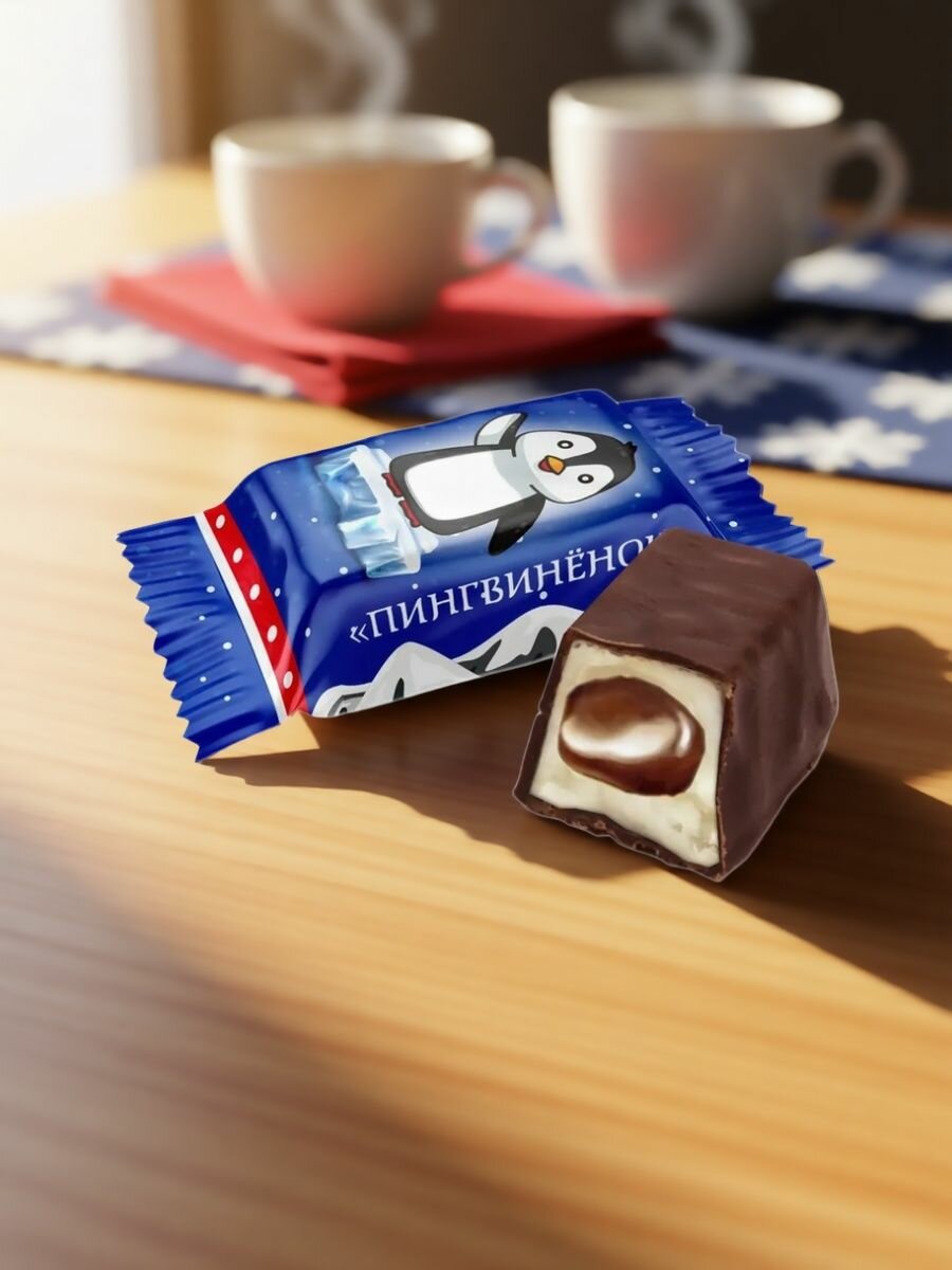 Конфеты шоколадные "Пингвиненок", вкус тирамису, Свит Лайф, 1кг