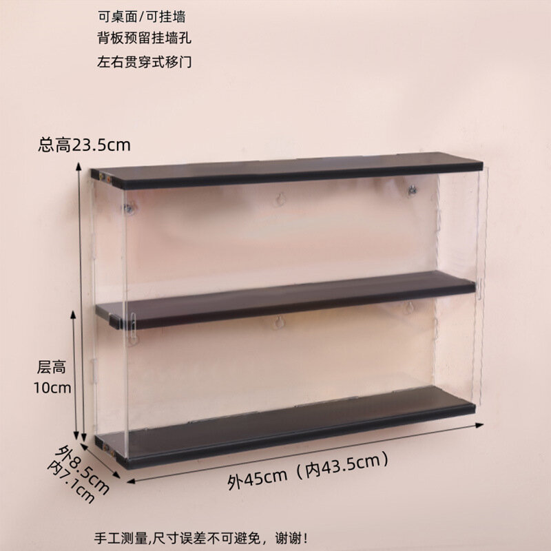 Настенный прозрачный ящик для хранения, витрина Pop Mart, акриловый ящик для демонстрации Molly.