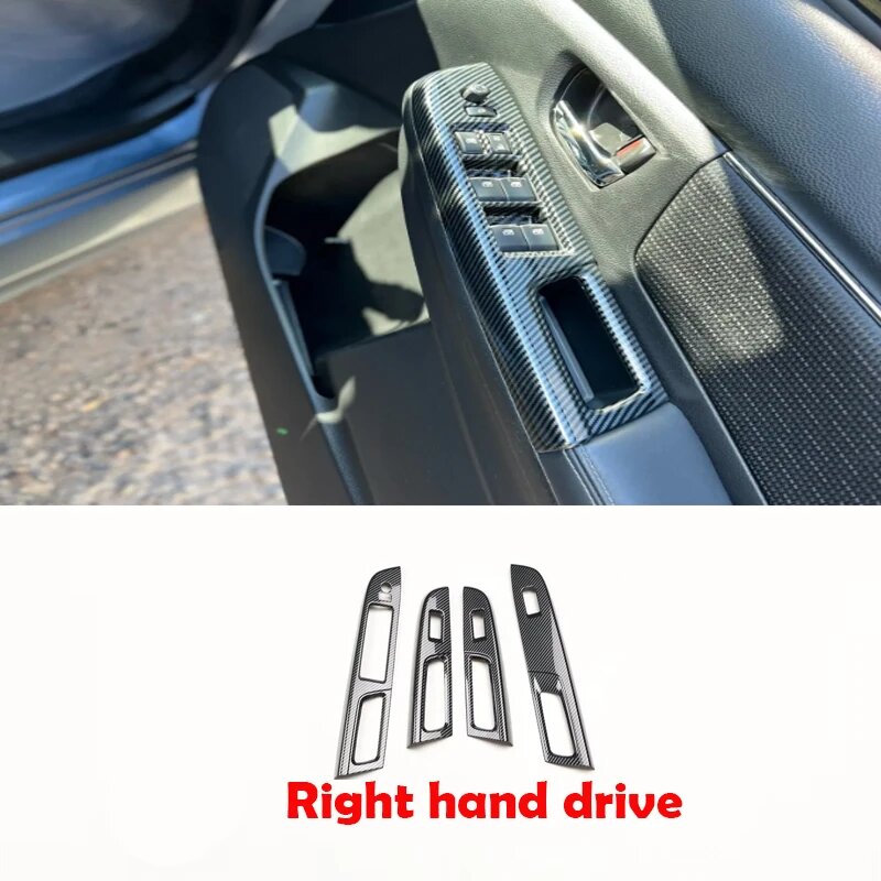 Карбоновые накладки на дверные ручки для Subaru WRX STI XV 2014-2020 RHD