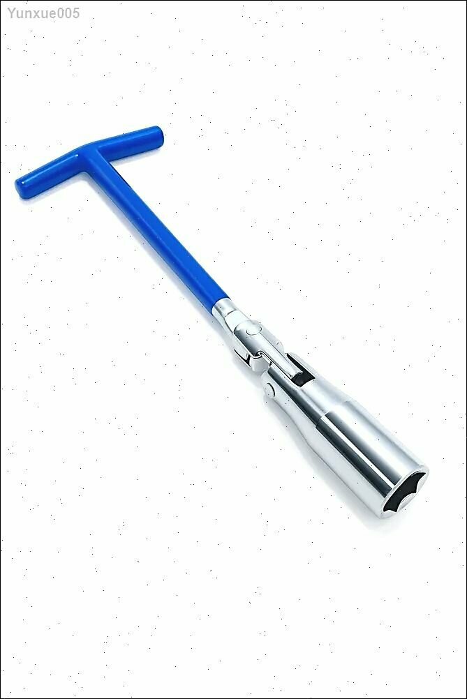 Ключ свечной 16 мм с карданом и фиксатором свечи усиленный, хром-ванадиевая сталь