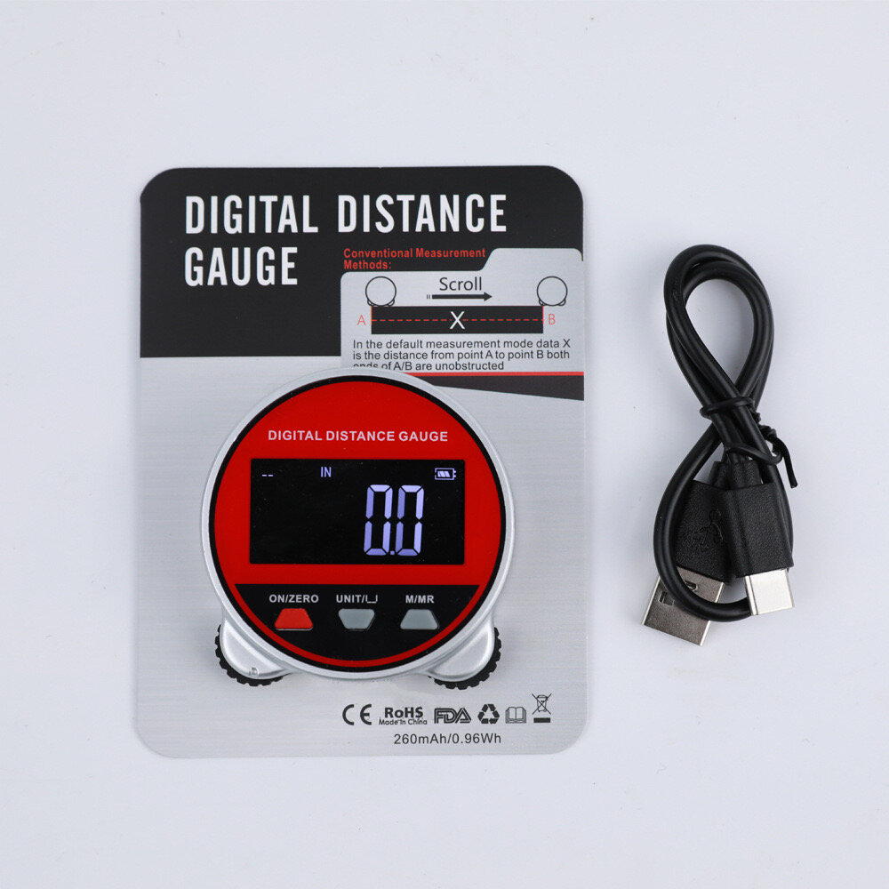 Электронная рулетка с дисплеем, линейка цифровая, курвиметр, блистер