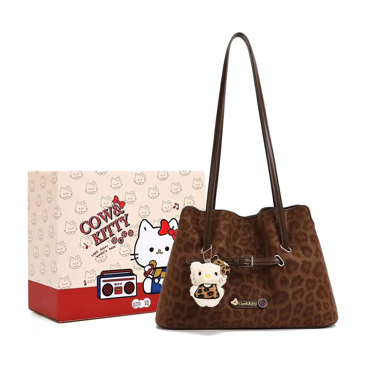 Дорогая сумка-тотализатор Cow&Kitty - это новый стиль для студентов колледжей большой вместимости