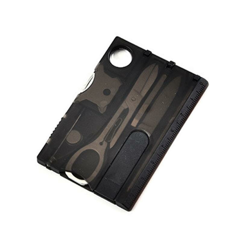 12-в-1 карманный мультитул для кредитных карт, Черный